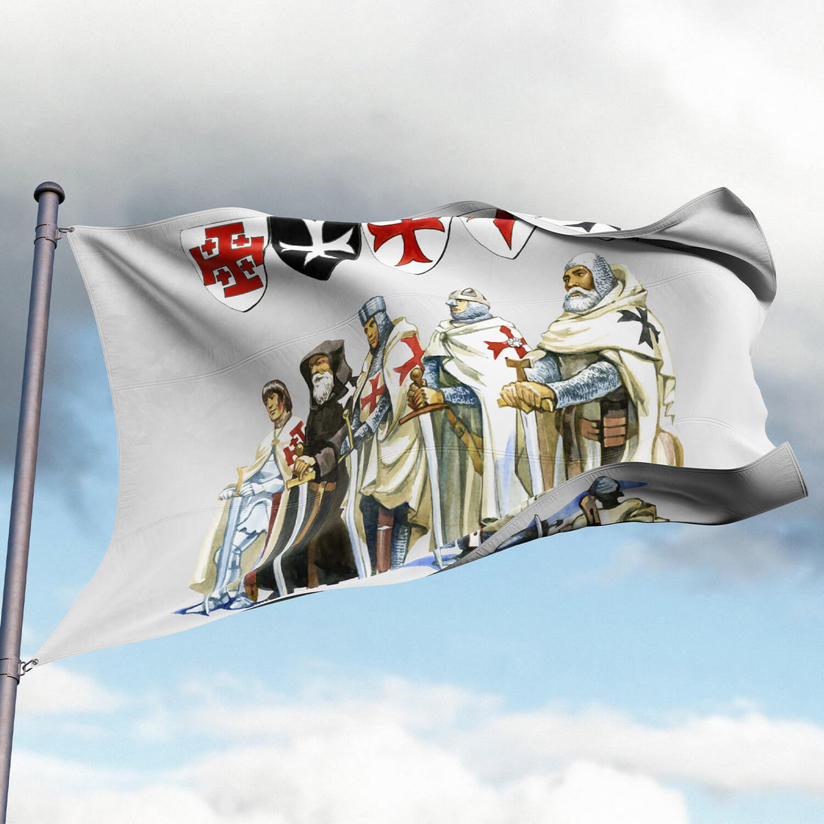 Templar Order Flag | Templar Cross