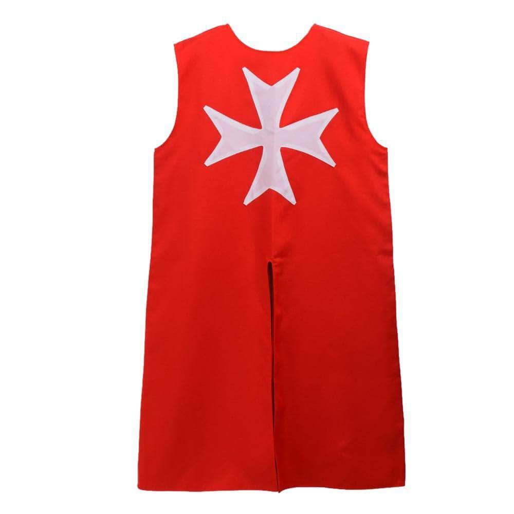 Red Templar Costume White Cross | Templar Cross