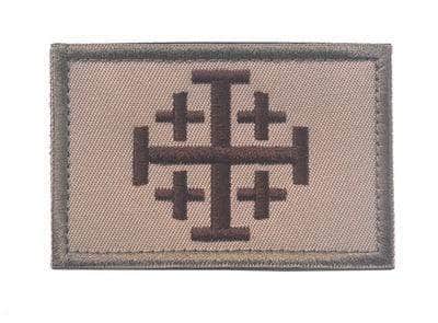 Knights Templar Patch Jerusalem | Templar Cross