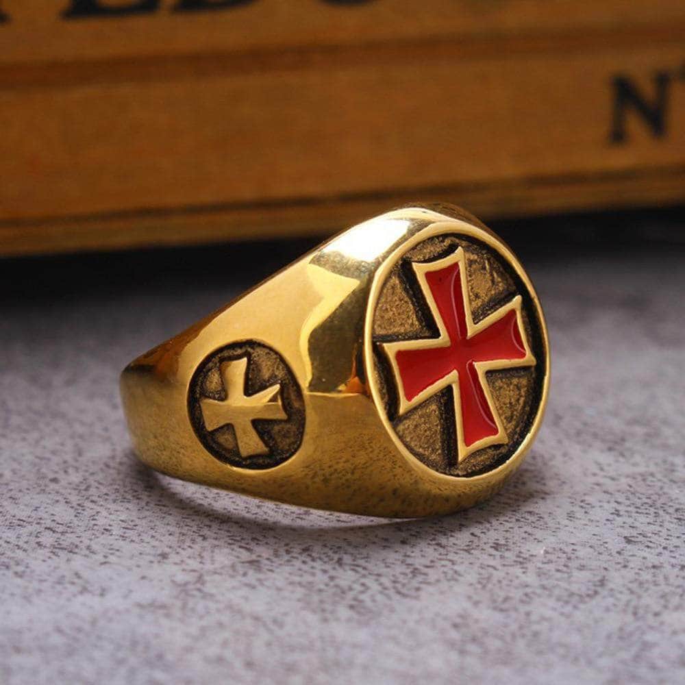 Templar Ring Gold | Templar Cross