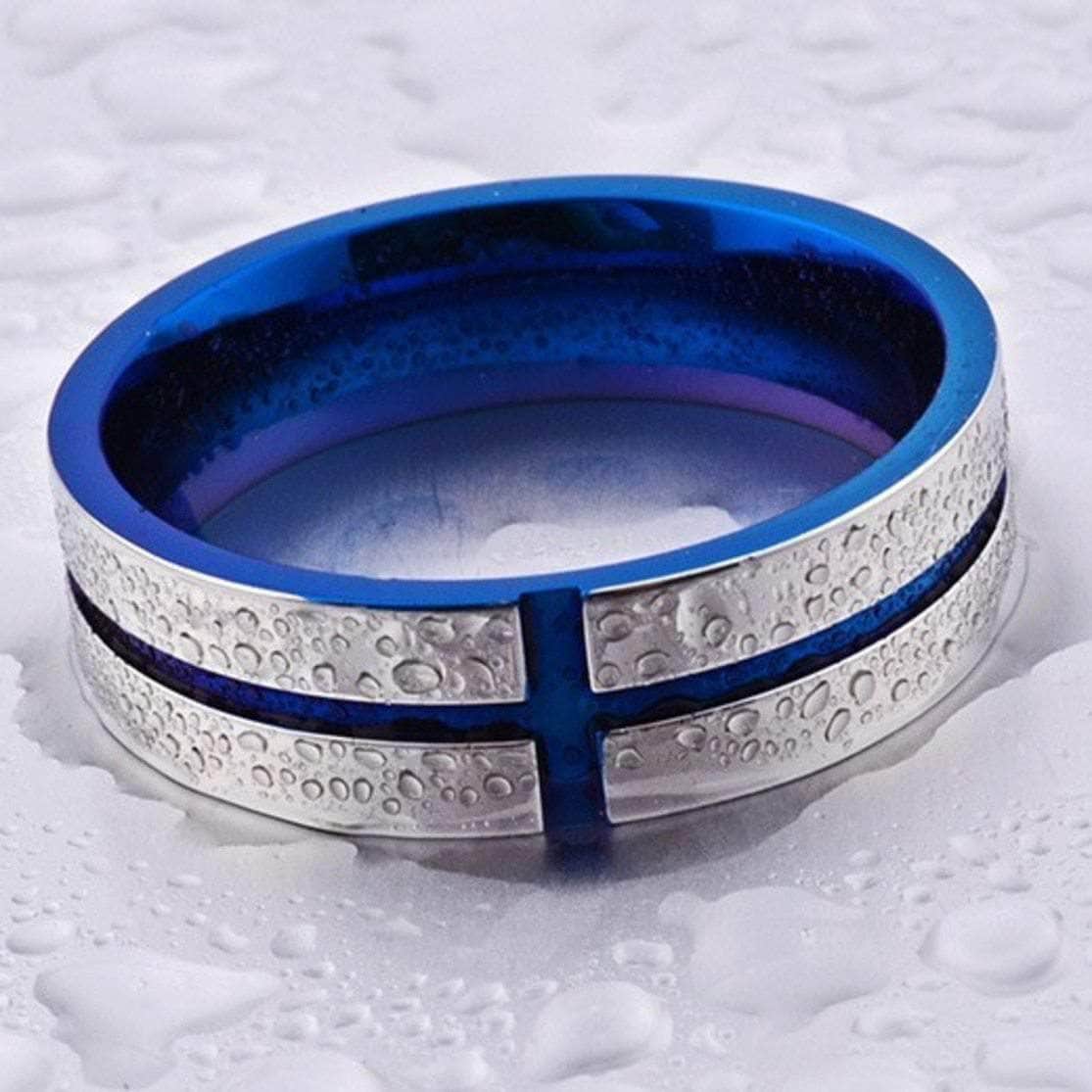 Blue Cross Ring | Templar Cross