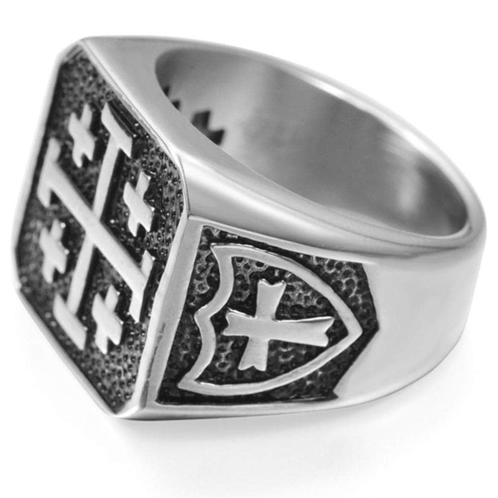 Jerusalem Cross Ring | Templar Cross
