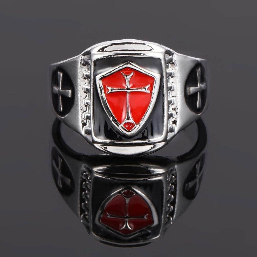 Knights Templar Silver Ring | Templar Cross