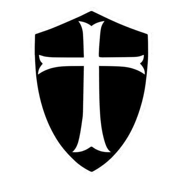 Knights Templar Sticker White Templar Cross | Templar Cross