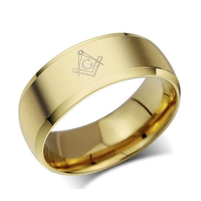 Masonic Ring Masonry Gold | Templar Cross