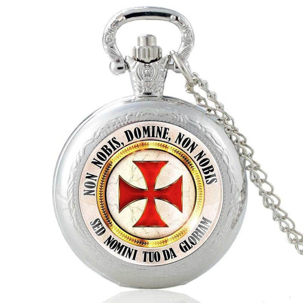 Templar Pocket Watch Non Nobis Domine | Templar Cross